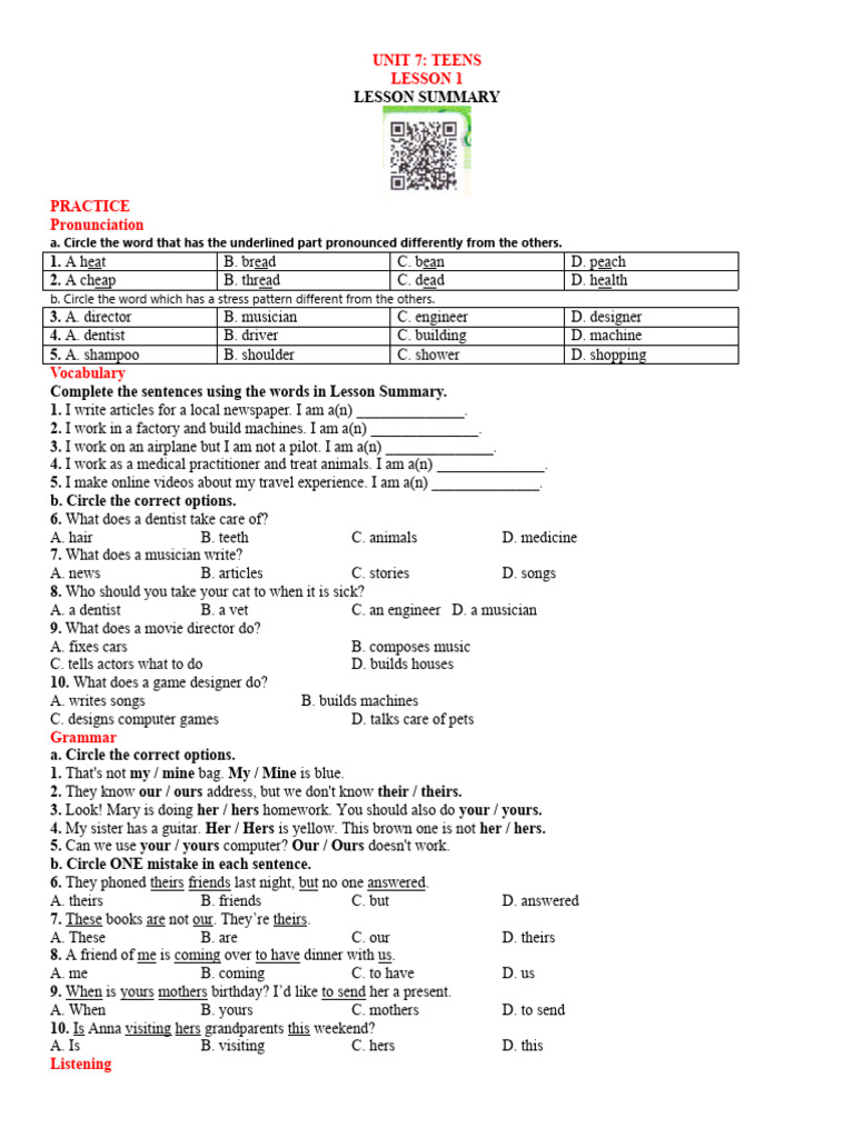 UNIT 7 - L P 8 ILSW | PDF | Adolescence | Social Media