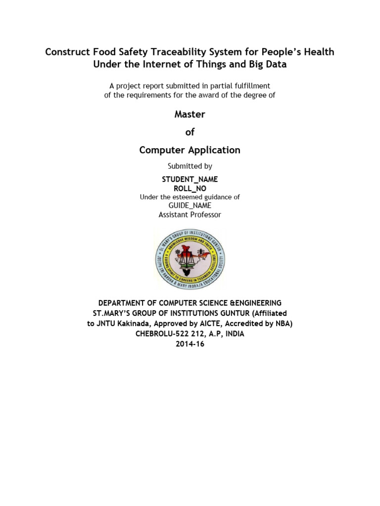Food Safety Traceability System Design | PDF | Internet Of Things ...
