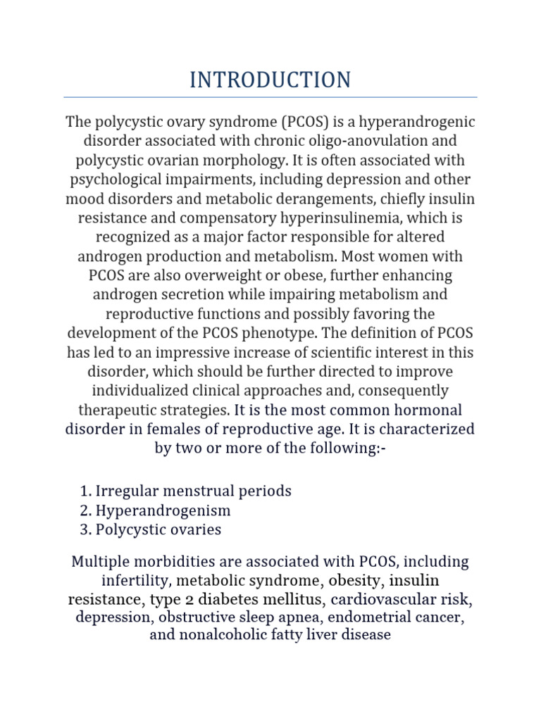 pcos | PDF | Polycystic Ovary Syndrome | Women's Health