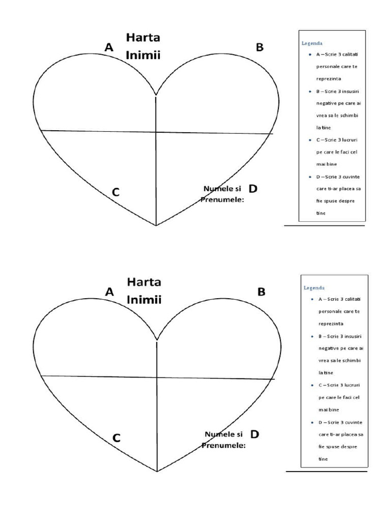 Harta inimii fisa | PDF