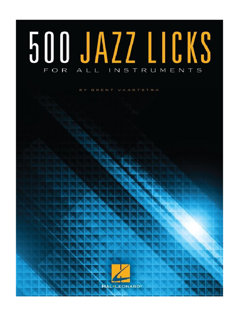 500-Jazz-Licks-For-All-Instruments | PDF | Chord (Music) | Jazz