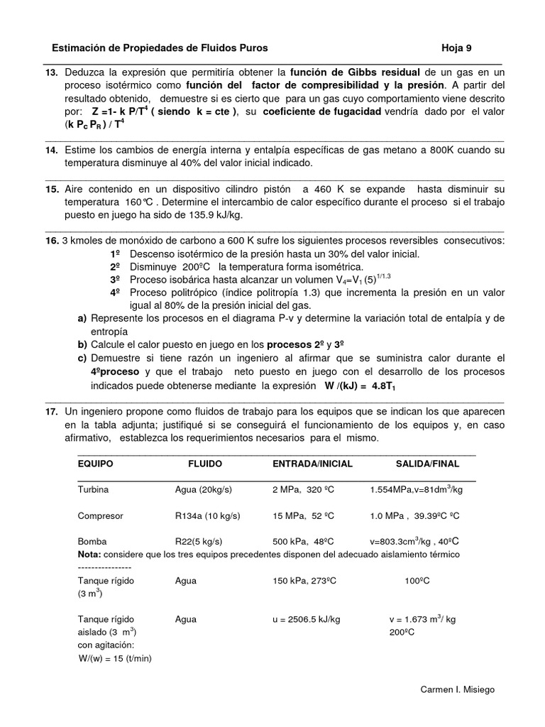 TEMA 1-II Termo | PDF | Gases | Entalpía