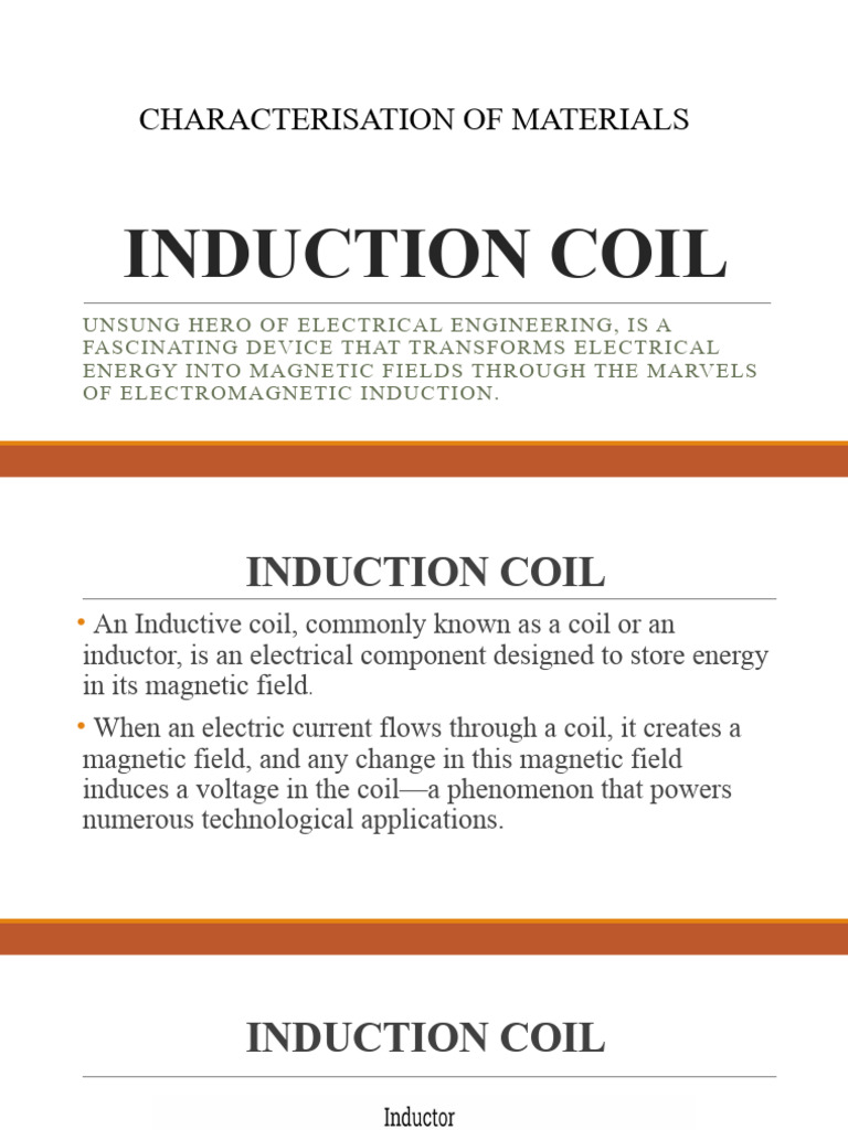 Induction Coils: Key to Electromagnetic Applications | PDF