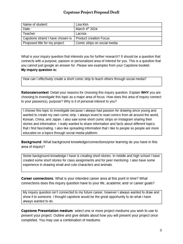 use this one edited - capstone project propos | PDF | Mentorship | Social Media