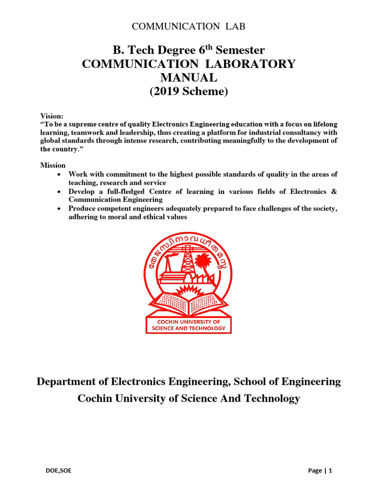 S6 Ec Manual October 10th | PDF | Modulation | Frequency Modulation