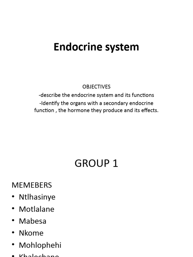 Organs With Secondary Endocrine Functions | PDF | Pancreas | Hormone