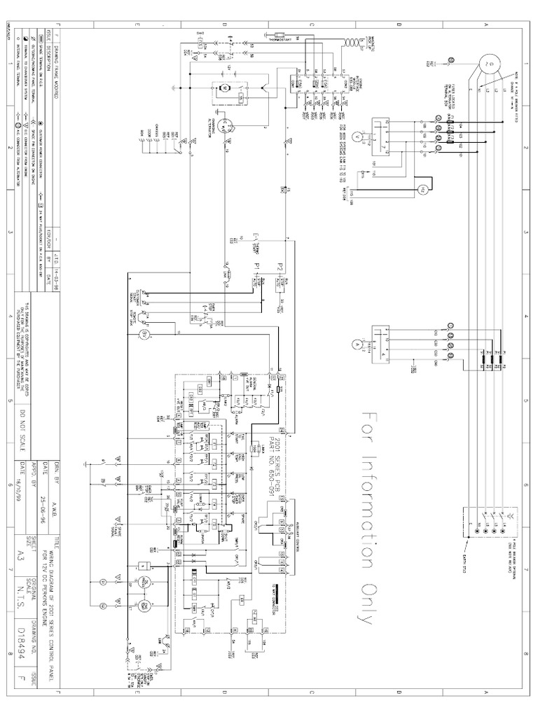 D18494F - 2001 Panel 12V Perkins Engine | PDF