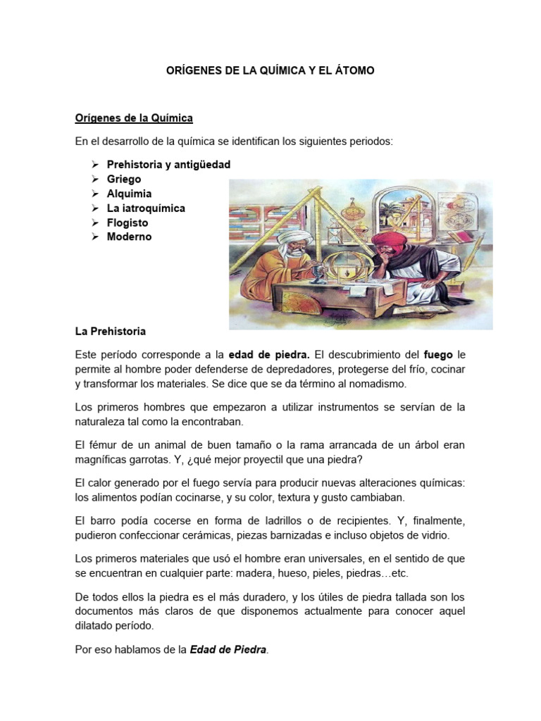 Guía N°1 átomo | PDF | Alquimia | Aristóteles
