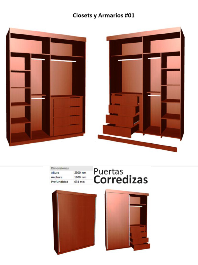 Planos Closets y Armarios | PDF