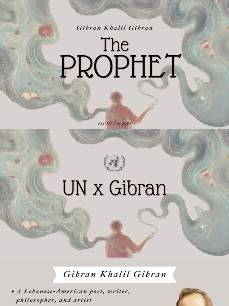 The Prophet Presentation | PDF | The Prophet (Book) | Id