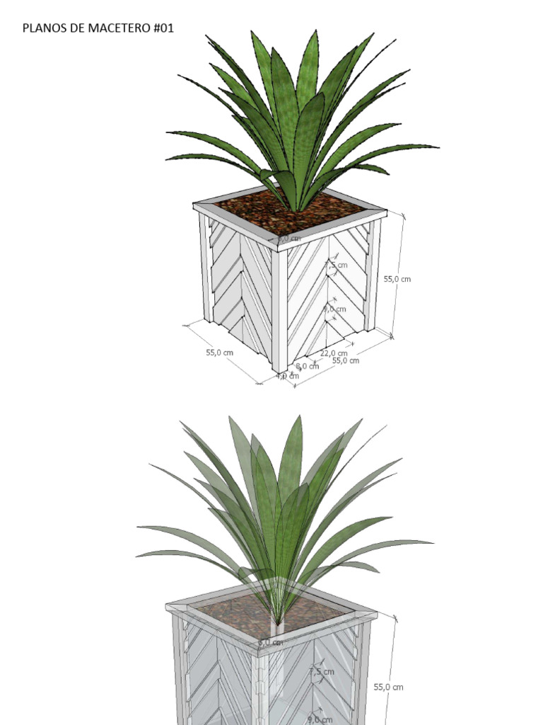 Planos maceteros de madera | PDF