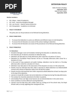 Detention Reflection Sheet | PDF