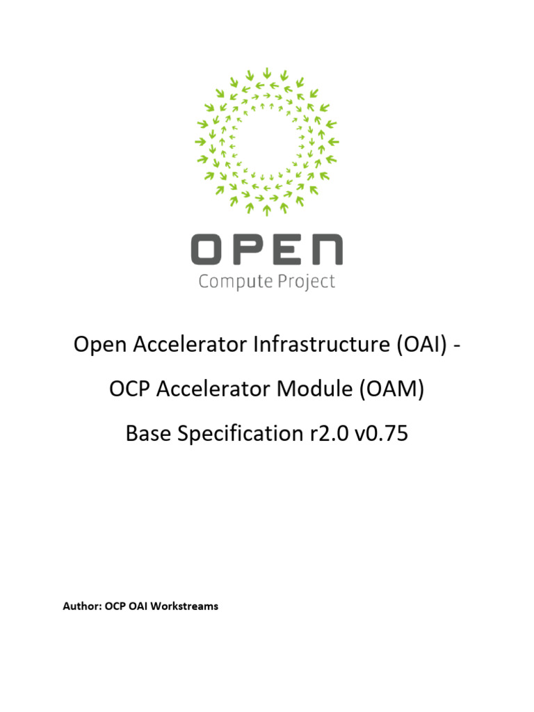 OCP Accelerator Module Specification 2.0 | PDF | Pressure | Electrical ...