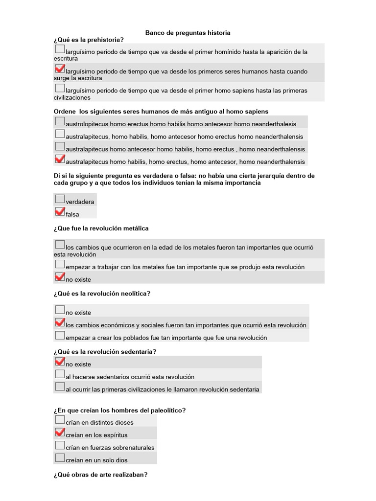 Pruebas Ser Eess Bachillerato | PDF | Homo | Neolítico