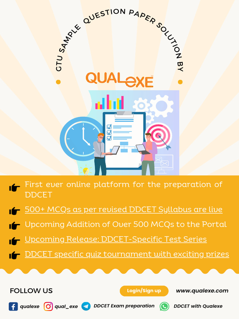 Qualexe Sample MCQBookletfor DDCETGT | PDF | Acid | Heat Transfer
