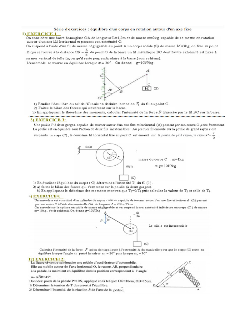 TD Physique Francais | PDF