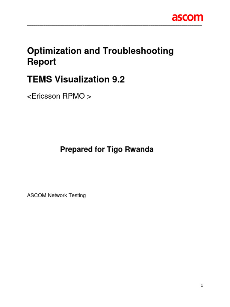 Tigo Rwanda R-PMO Report | PDF | Telecommunications | Computing