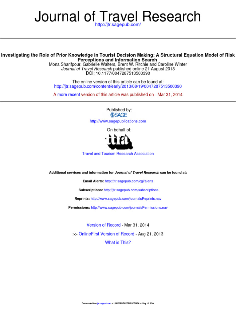 Prior Knowledge | PDF | Risk | Knowledge