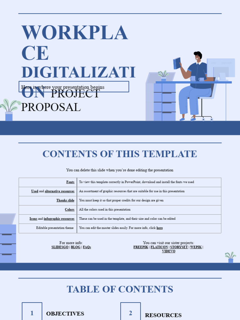 Workplace Digitalization Project Proposal by Slidesgo | PDF | Expense ...