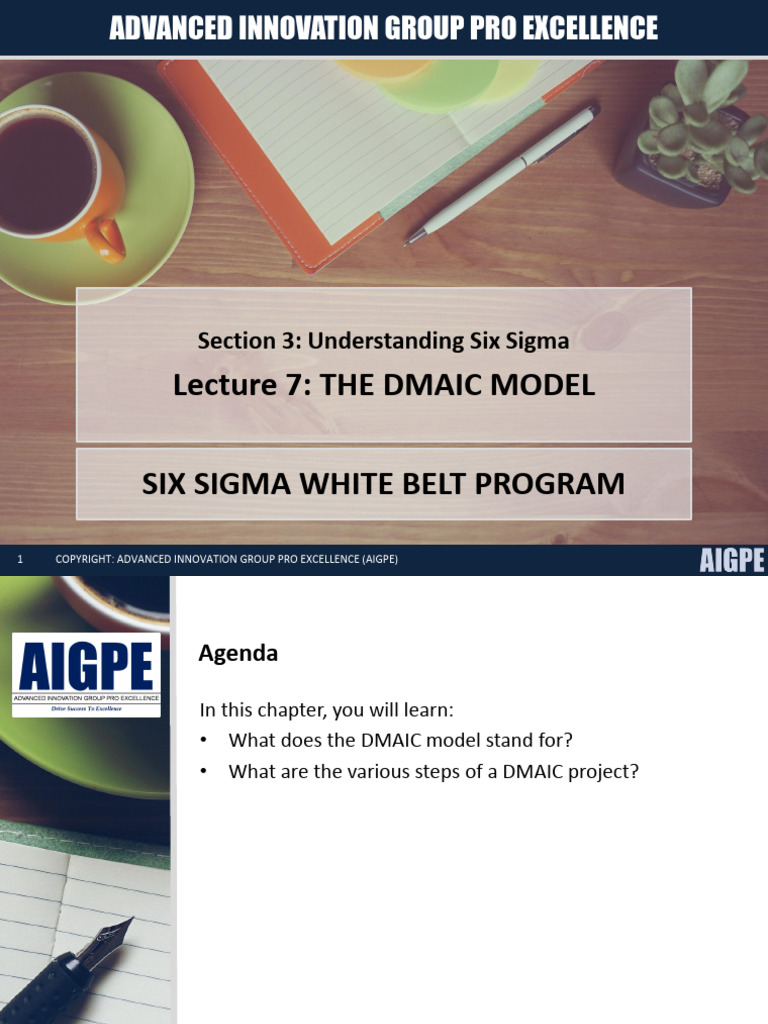 Section 3 Lecture 7 The DMAIC Model | PDF | Six Sigma | Business