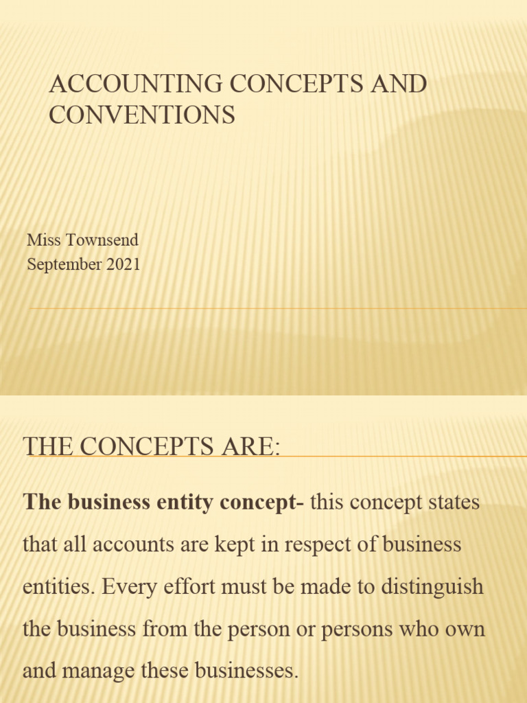 Accounting Concepts and Conventions | PDF | Money | Financial Accounting Accounting Concepts and Conventions | PDF | Money | Financial Accounting