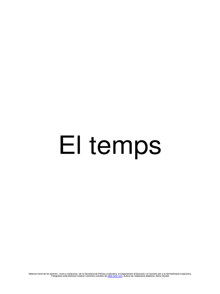 Làmina Temps | PDF