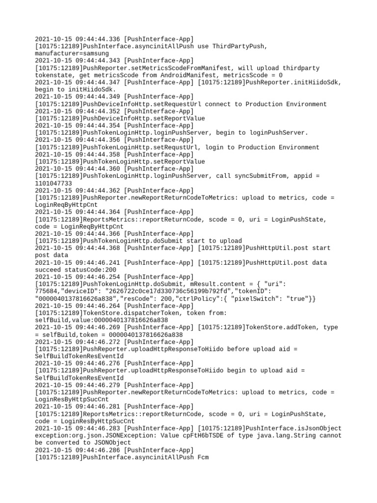 Pushsvc Log | PDF | Computing | Computer Data