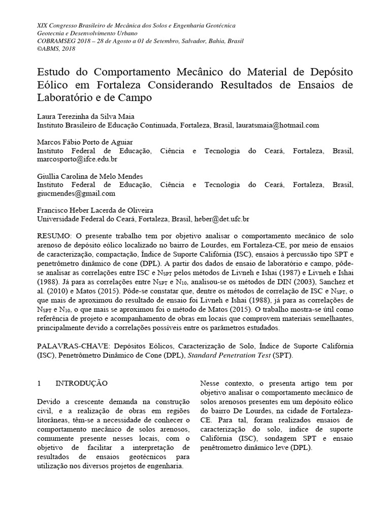 Correlação CBR NSPT | PDF | Engenharia Civil | Engenharia Geotécnica
