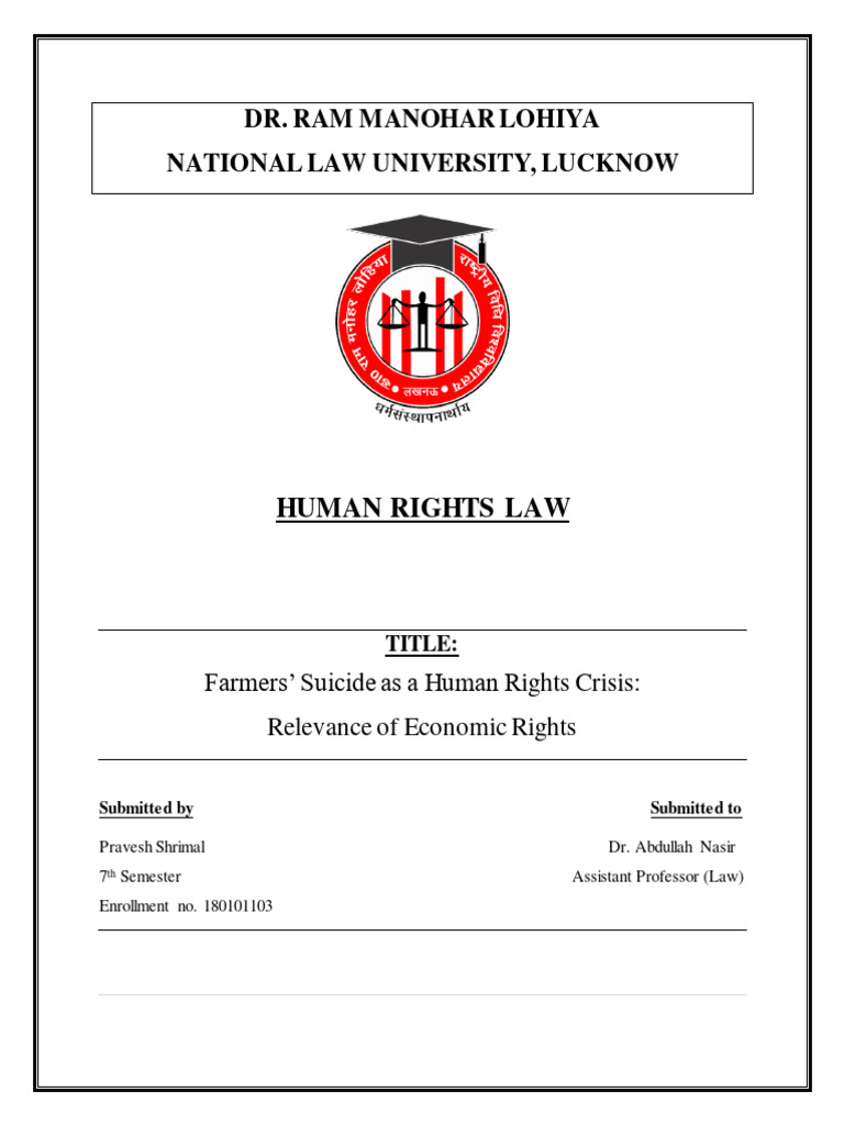 Human Rights Project_180101103_Pravesh Shrimal | PDF | Human Rights ...