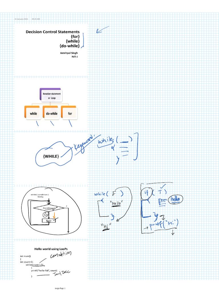Class Notes Loops | PDF Class Notes Loops | PDF