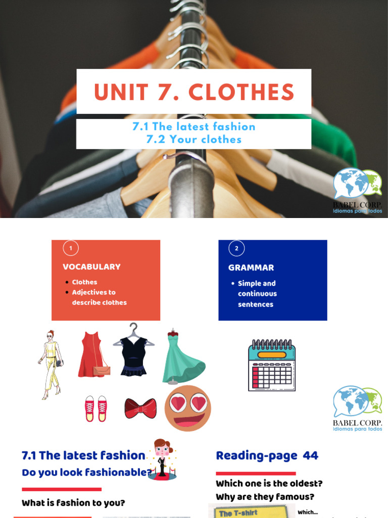 KET-PRESENT CONTINUOUS Vs PRESENT SIMPLE | PDF | Clothing | Adjective