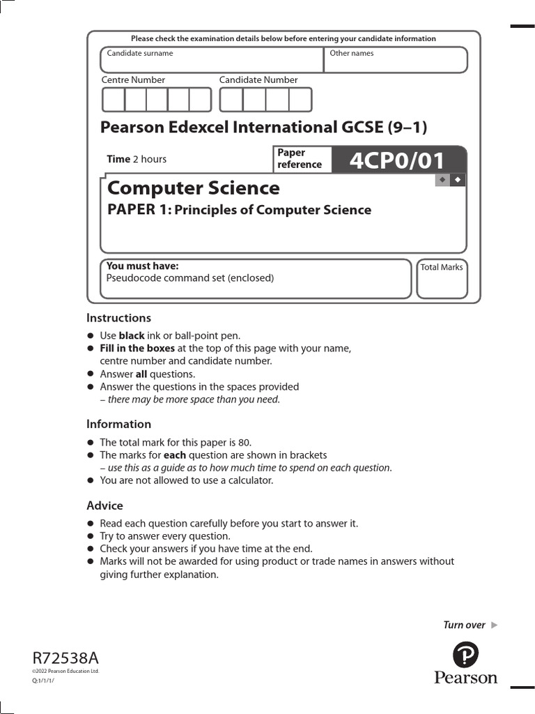 Interactive PDF 4CP0 - 01 QP & RB 2022 | PDF | Control Flow | String (Computer Science)