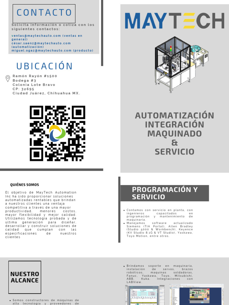 Folleto MayTech Auto | PDF | Ingeniería