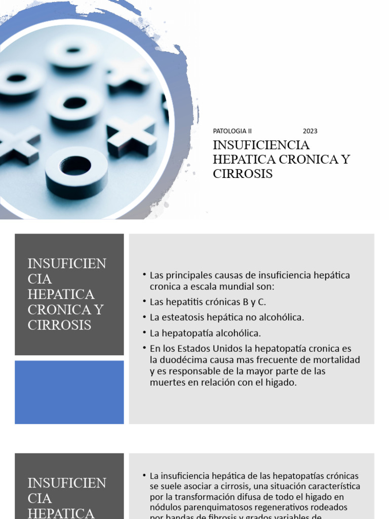 Insuficiencia Hepatica Cronica y Cirrosis-2 | PDF | Cirrosis | Gastroenterología