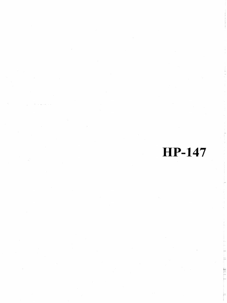 HP 147 | PDF