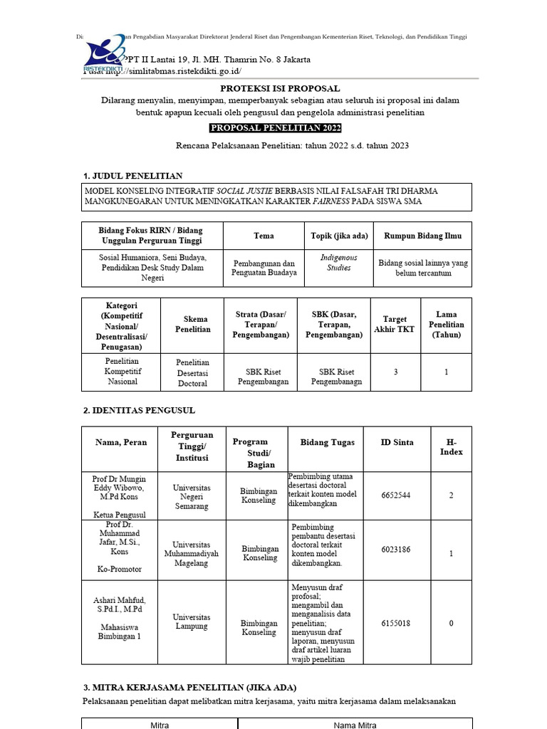 Usulan Penelitian Lengkap | PDF