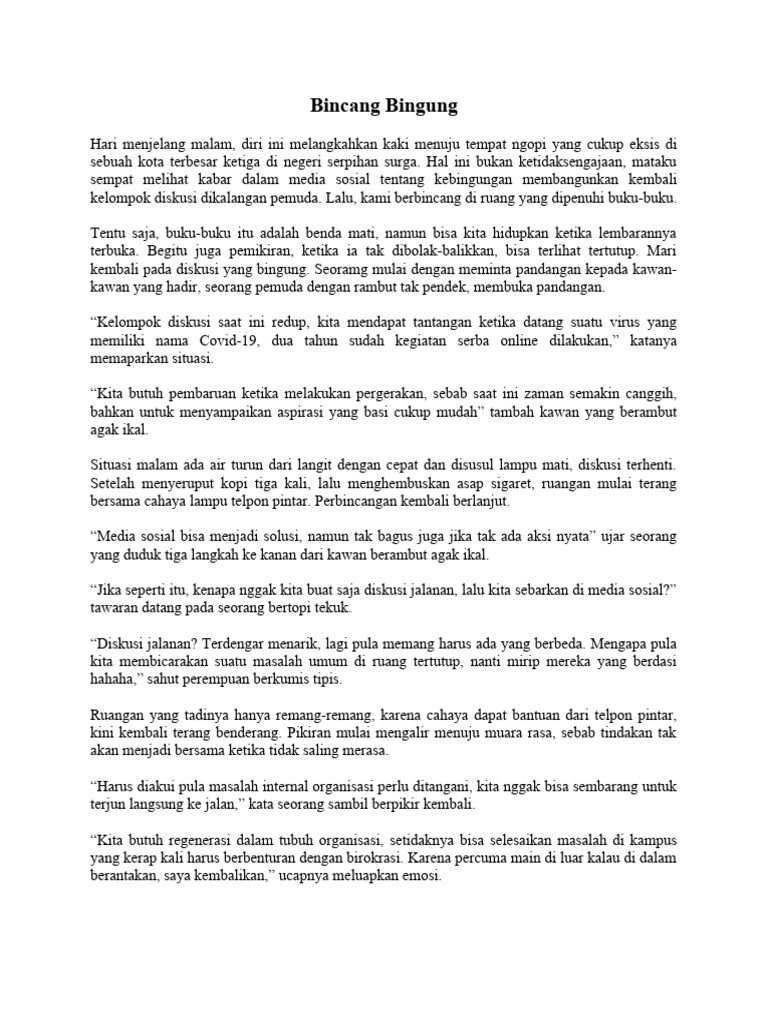 Bincang Bingung | PDF