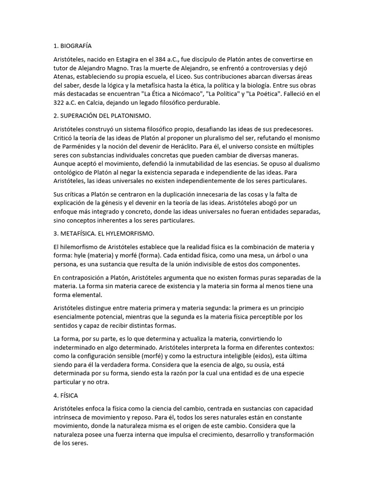 Resume Aris | PDF | Aristóteles | Virtud