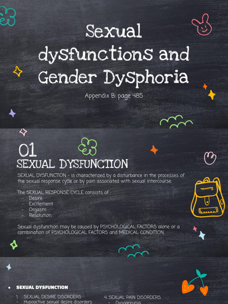 Sexual Dysfunction and Gender Dysmorphia | PDF | Sexual Dysfunction ...
