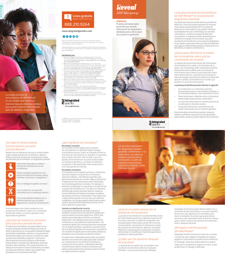 LabCorp Reveal Spanish | PDF | Diagnostico medico | Discapacidad ...