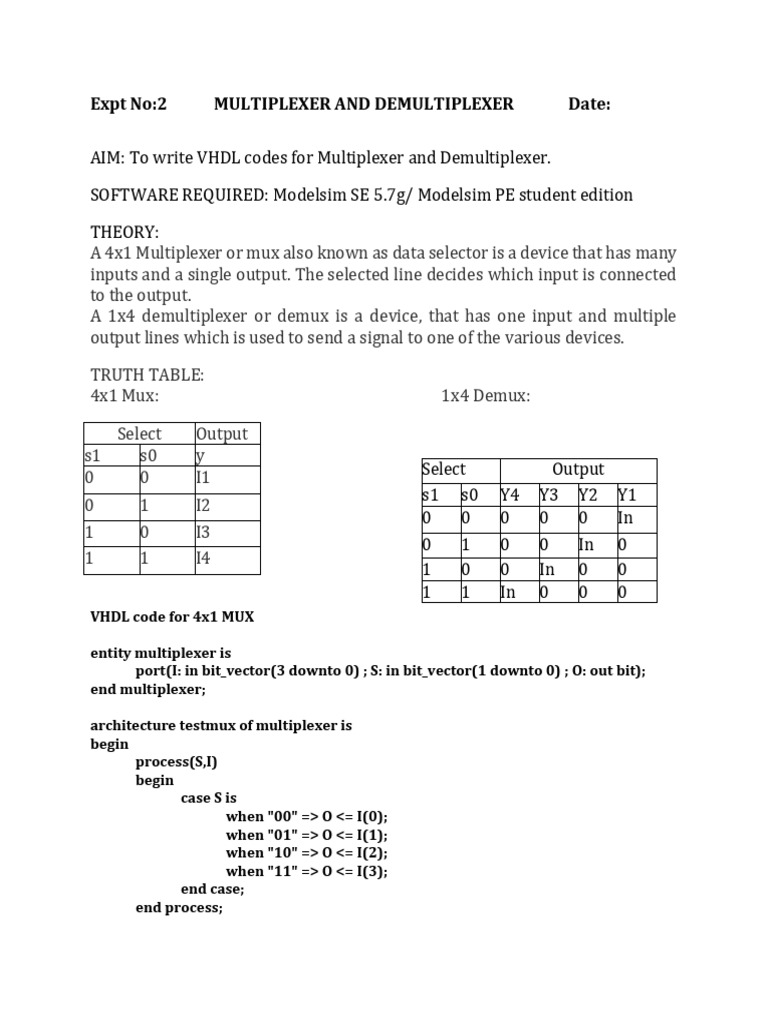 Mux Demux | Download Free PDF | Computing | Physical Layer Protocols