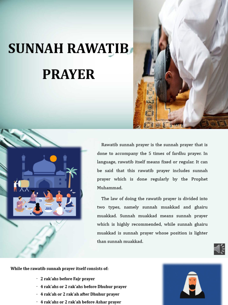 Sunnah Rawatib Prayers | PDF | Prayer | Abrahamic Religions