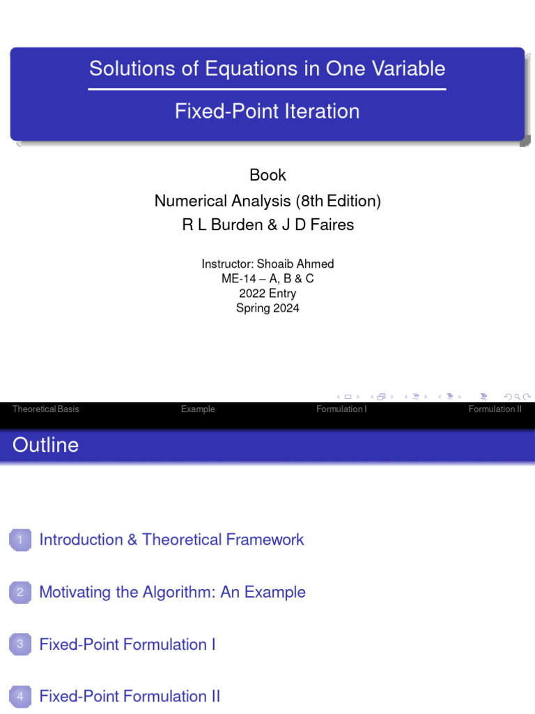 Fixed Point | PDF | Function (Mathematics) | Numerical Analysis