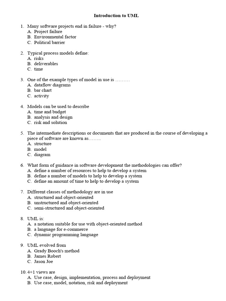 Quiz For Moodle UML | PDF | Class (Computer Programming) | Use Case