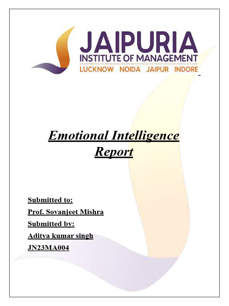 Ei Individual Assignment - Aditya Kumar Singh | PDF | Motivational | Motivation