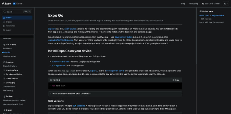 Expo Go: Getting Started Guide | PDF | Android (Operating System ...