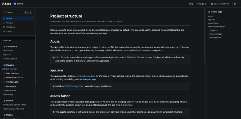 Project structure - Expo Documentation | PDF | Mobile App | Directory ...