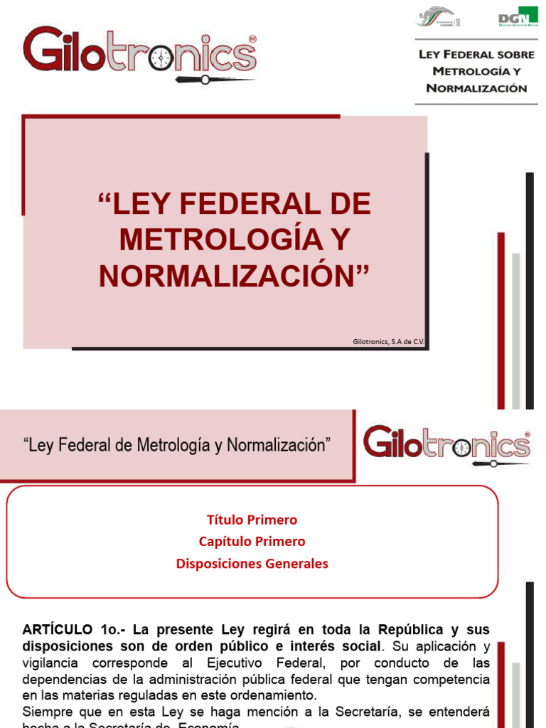 Ley Federal Sobre Metrología y Normalización | PDF | Metrología | Laboratorios