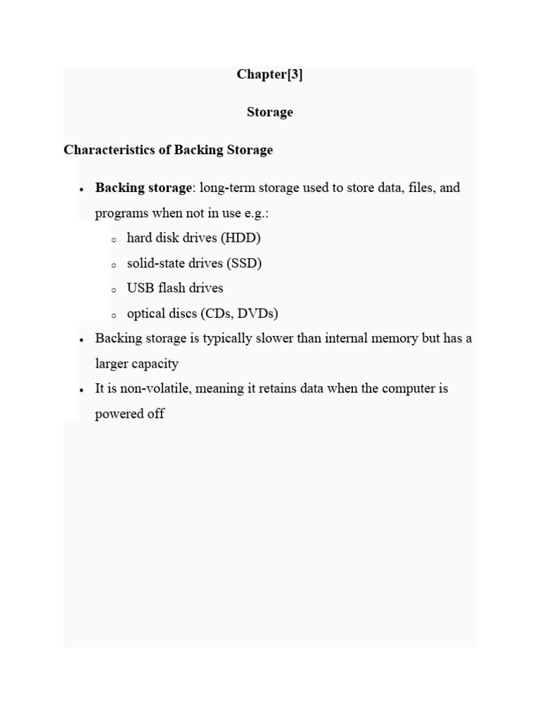 Chapter3 Note Pdf Computer Data Storage Solid State Drive 8239