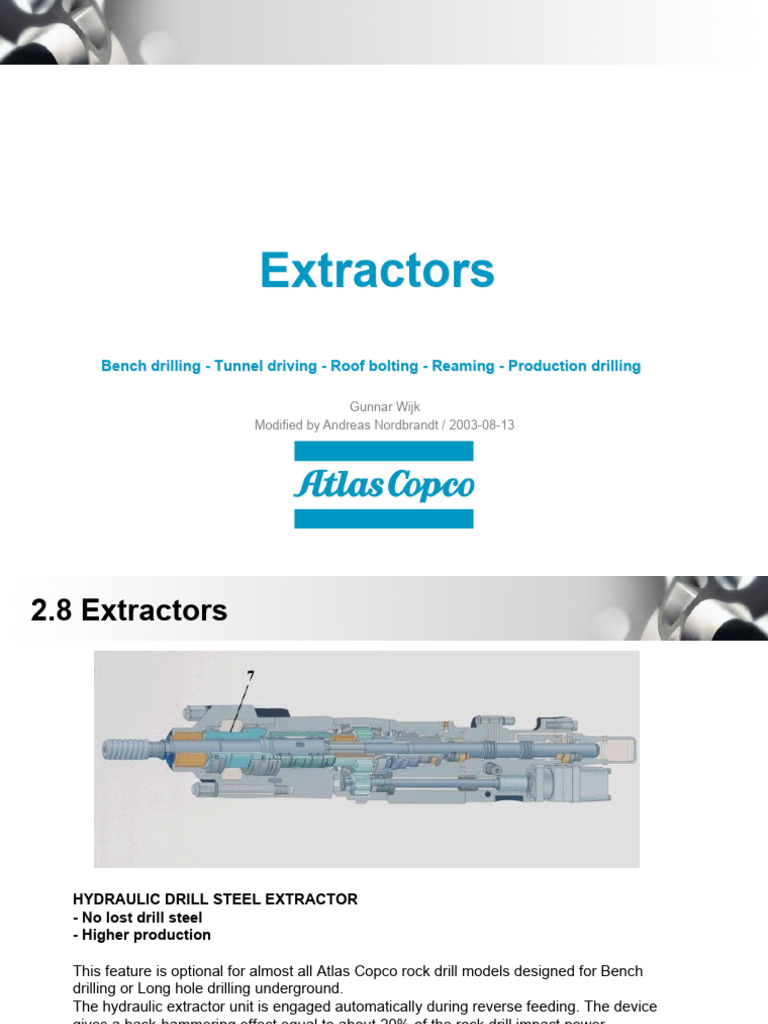 07 Extractors | PDF | Drill | Valve